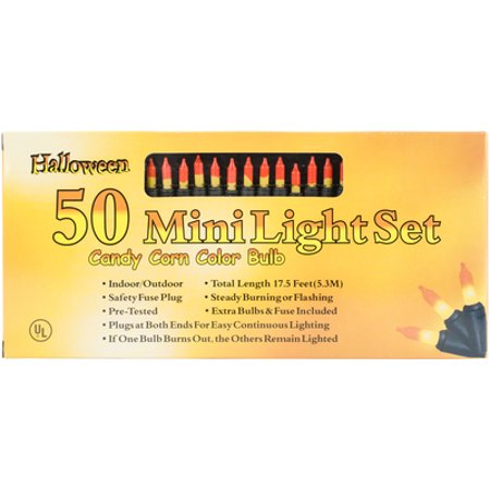 Halloween Lights Indoor/Outdoor 50/String-Candy Corn | Walmart Canada