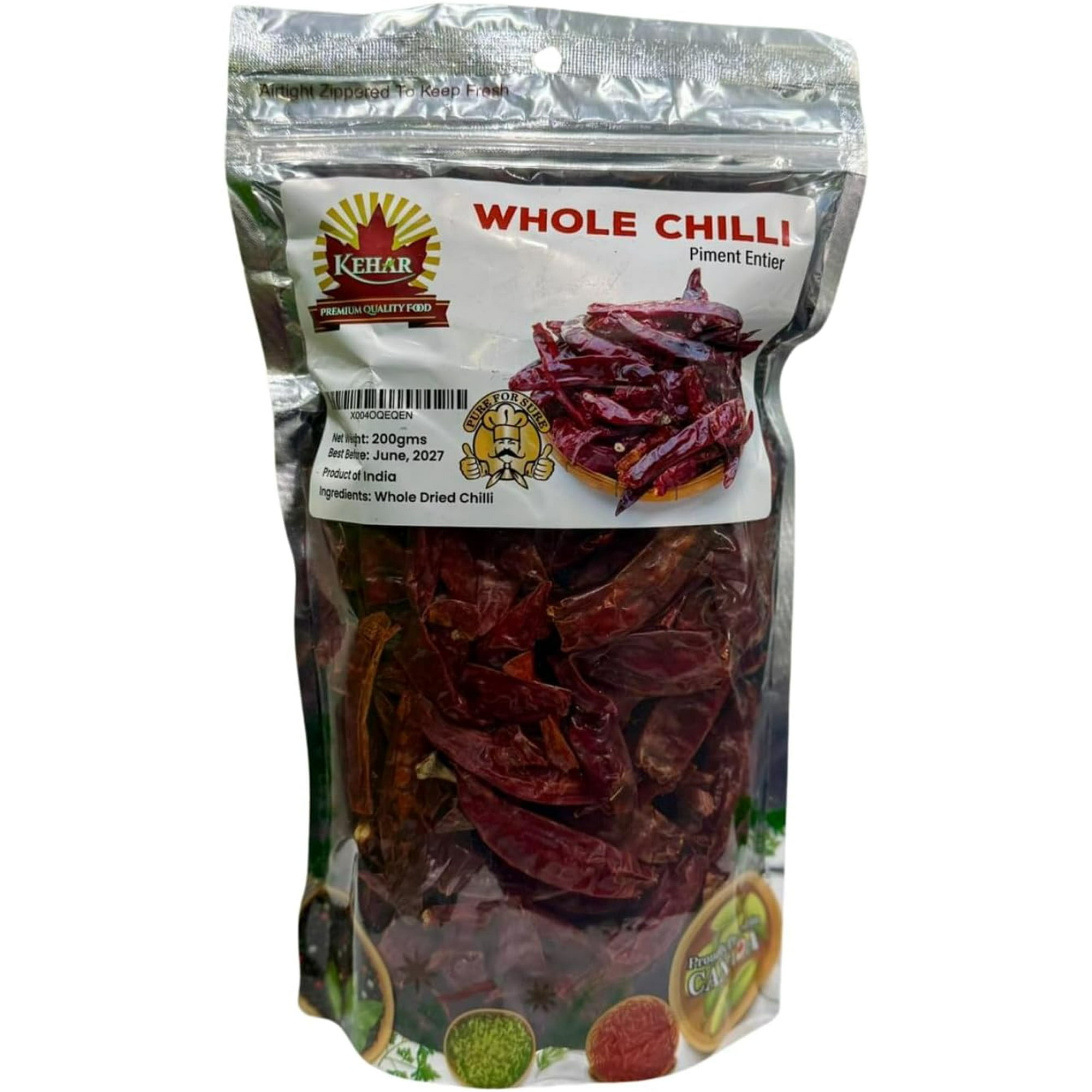 Click here for Kehar Whole Red Chili Without Stem 200g (7 Oz) Dri... prices