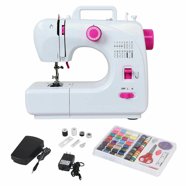 Michley Portable 16-Stitch Sewing Machine with Accessory Compartment ...