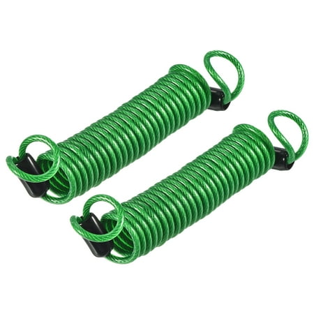 Uxcell Security Steel Cable 2.5mm x 1.5m/4.92ft Coated Spring Luggage ...