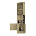 Newboti Furniture Corner Bar Cabinet Papprika, Living Room, Aged Oak ...