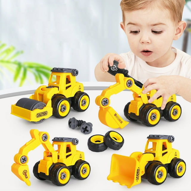 Kripyery Engineering Toy Detachable Assembly Easily Plastic ...