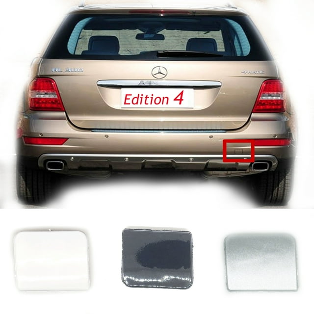 Trimla Rear Tow Cover for 09-11 Mercedes Benz ML X164 Facelift Fit ...