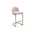 Chic Home Airlie PU Leather Upholstered Half-Moon Bar Stool - Walmart.com