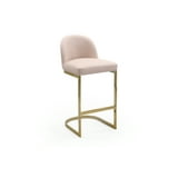 Chic Home Airlie PU Leather Upholstered Half-Moon Bar Stool - Walmart.com