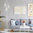 Dimmable Industrial Floor Lamp with 3 Edison LED Bulbs and Teardrop ...