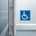 Uxcell 3x3 Inch Handicap Sign Stickers, Vinyl Accessible Sign Disabled ...