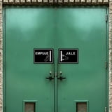 Signs ByLITA Classic Horizontal Empuje Jale Self-Adhesive Door Sign for ...