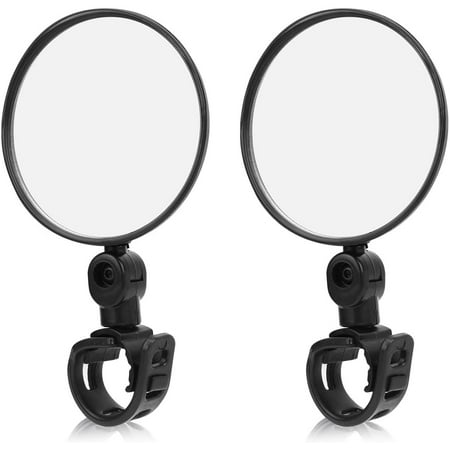 Bicycle Rear View Mirror Adjustable Rotating Handlebar Mounted Plastic ...