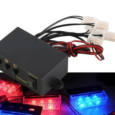 6 Ways LED Strobe Flash Light Controller Emergency Flashing Controller ...