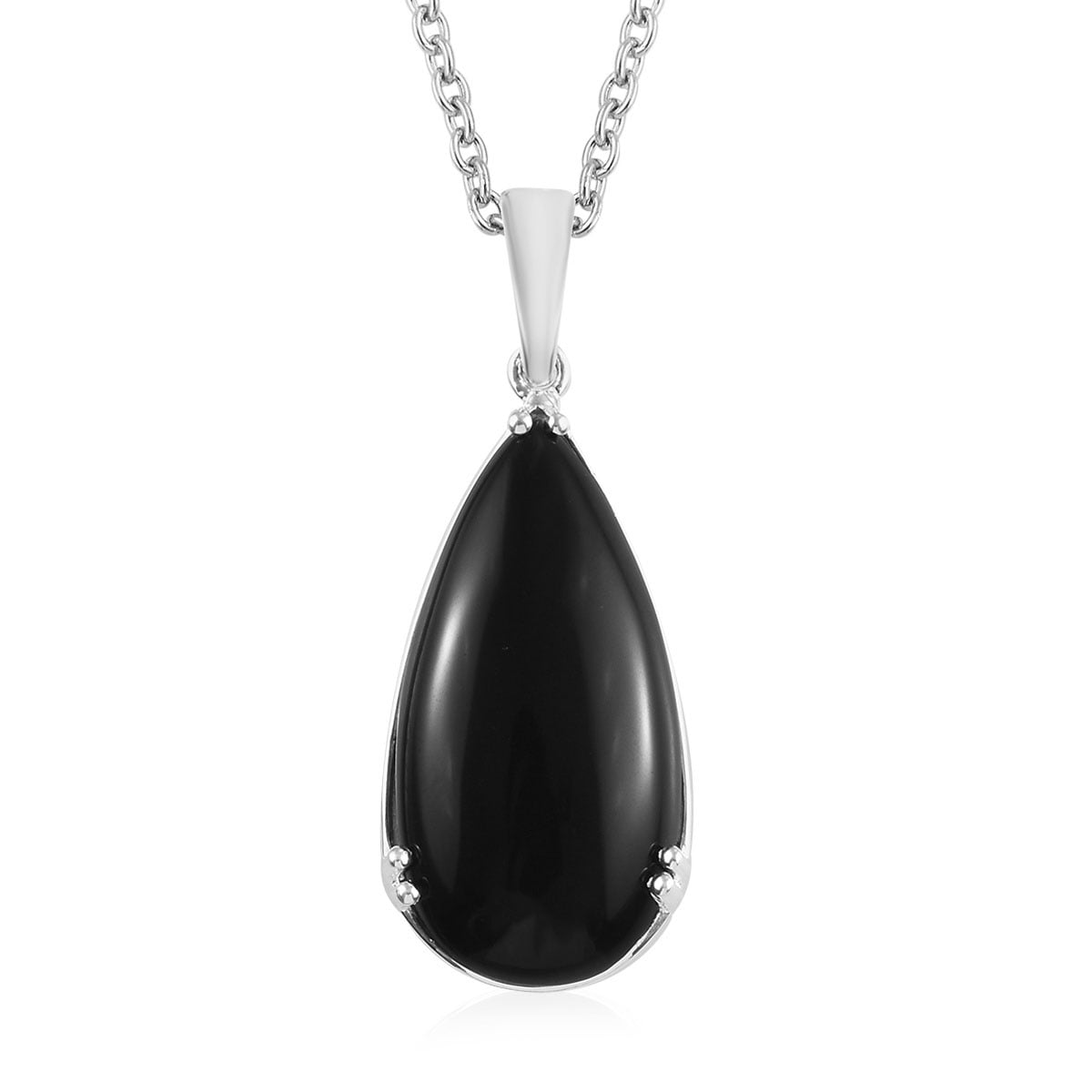 Shop LC - Shop LC Delivering Joy Black Onyx Pendant Necklace 20" 925 ...