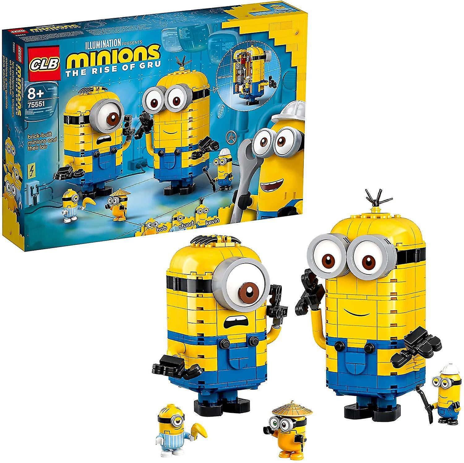 Brick-built Minions And Their Lair Building Kit For Kids, Great ...