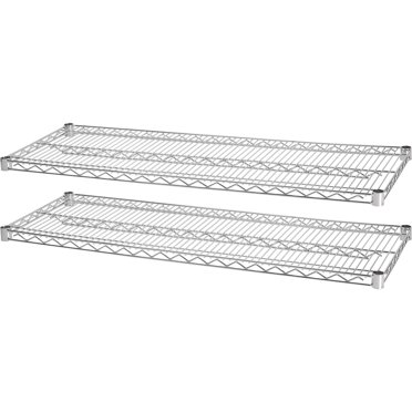 18 in. x 60 in. Replacement Linen Rack Wire Frame Shelf - Chrome ...