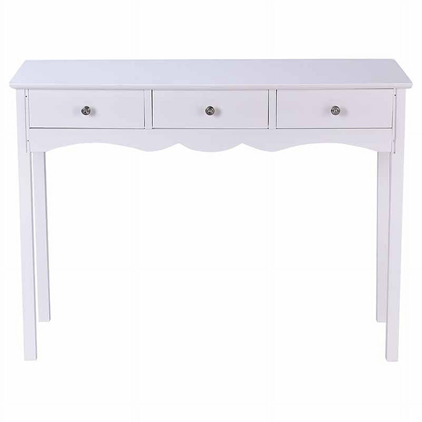 Click here for Patiojoy 3 Drawers Console Table Hall Table Side T... prices