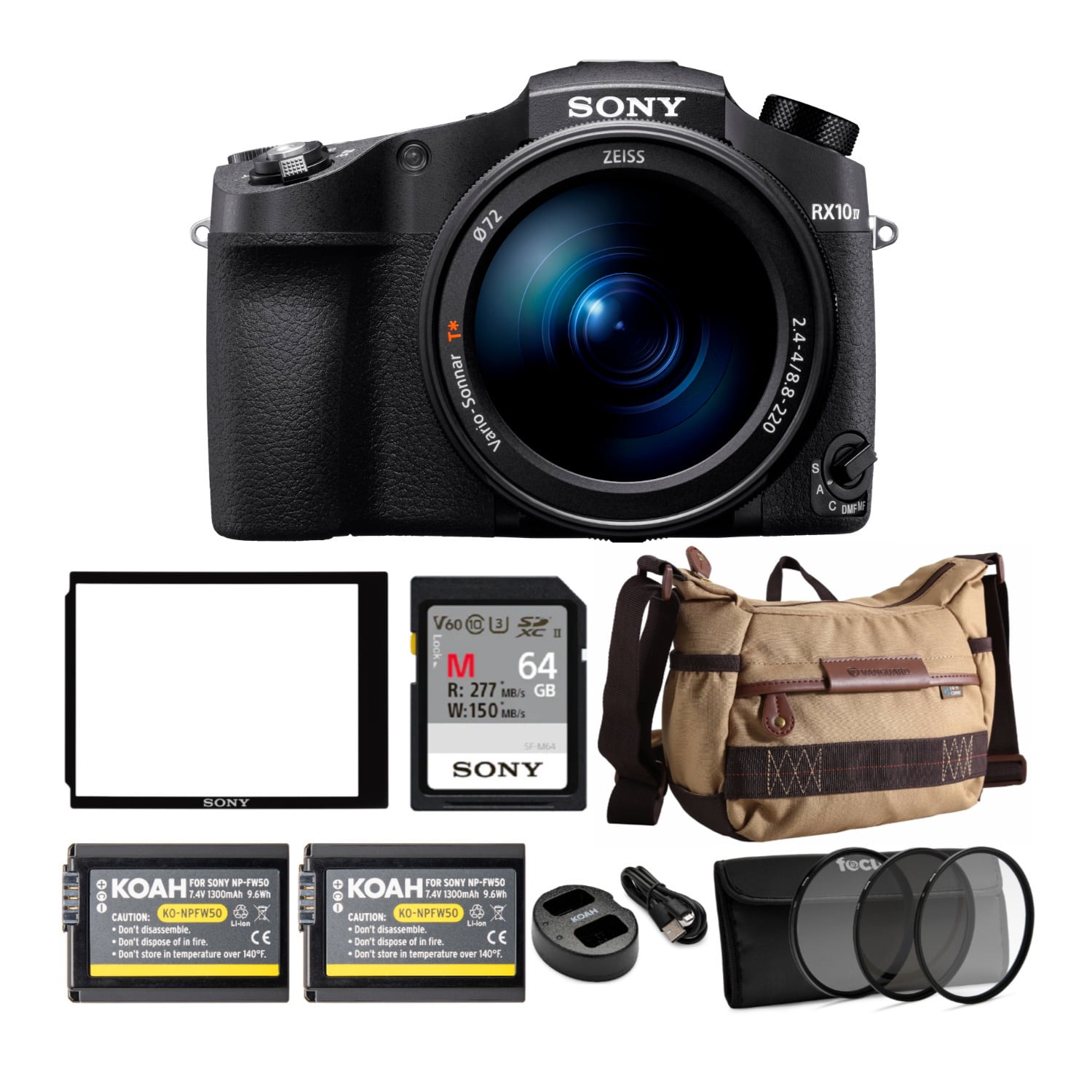 Sony CyberShot RX10 IV Digital Camera with 64GB SD Card and Accessory ...
