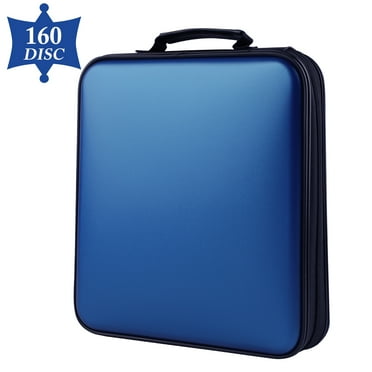 CD Case 80 Capacity Hard Shell DVD Case VCD Binder Wallet Storage ...