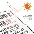 Customer Parking Sign, 18x24 Reflective Aluminum EGP - Walmart.com