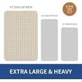 OTHWAY Textured Extra Large Shower Mat 47x32, TPE Non-Slip, Drain Holes ...