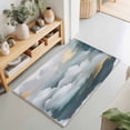 2x3ft Area Rug,Abstract Modern Art Gold Blue Cloud Sky Washable Large ...