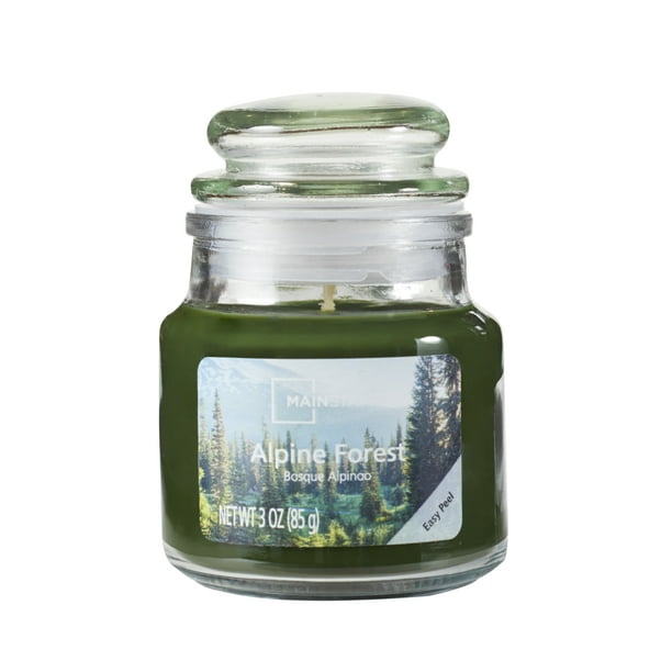 Mainstays 3oz Alpine Forest Jar Candle - Walmart.com - Walmart.com