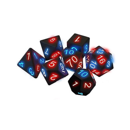 JOYWEI 7pcs The Electronic Dice Glow Led Dices Magic Trick Pixels Dnd ...