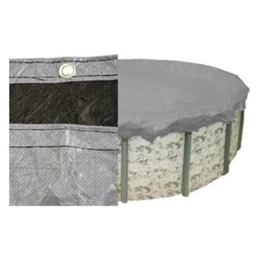 Robelle 15-Year Supreme Plus Round Winter Pool Cover, 18 ft. Pool ...