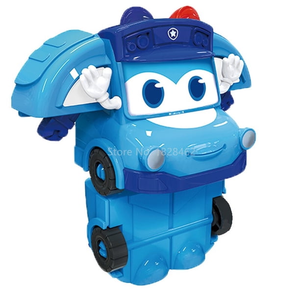 Nuevo Mini GGBOND Gogo Bus Transformation Police/Fireman Toy Figuras de ...