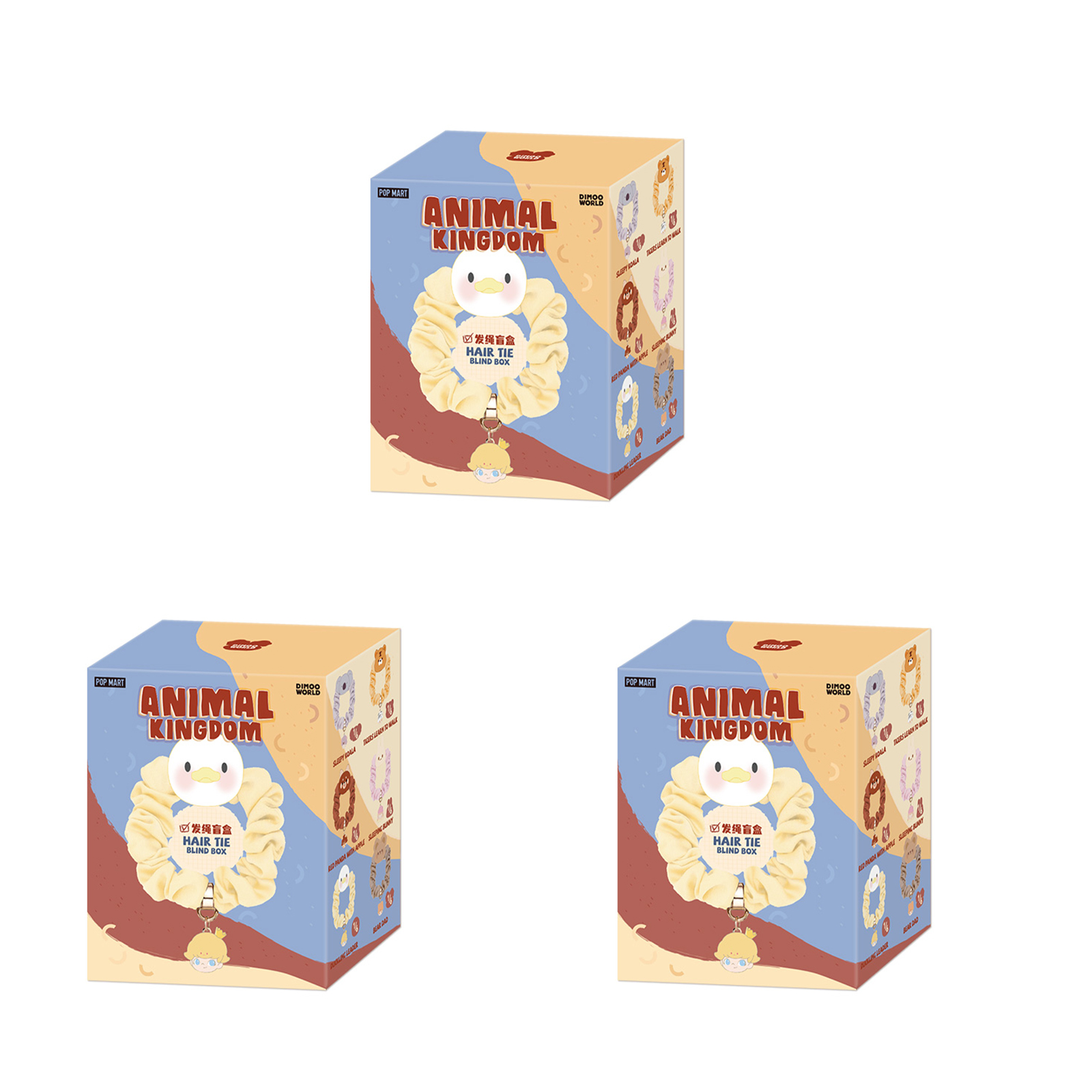 POP MART DIMOO Animal Kingdom Series - Hair Tie Blind Box Surprise Box ...