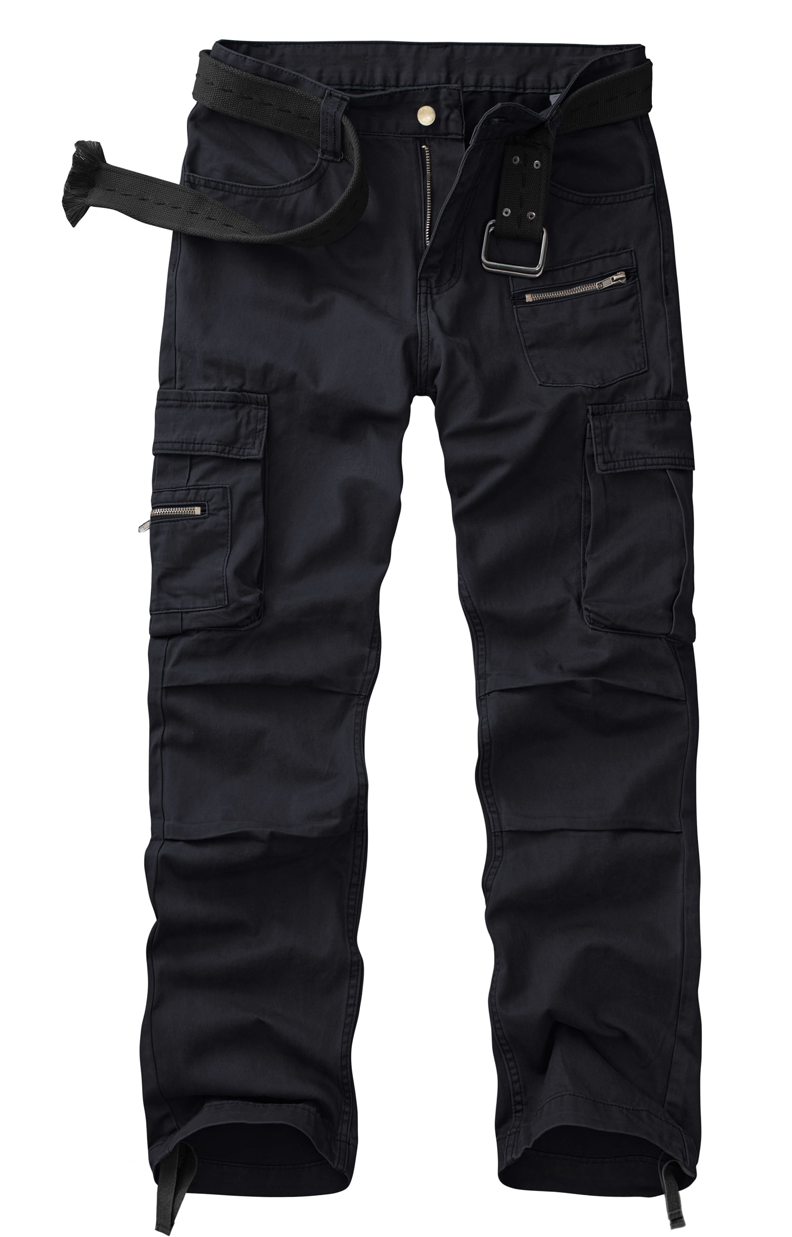 Trgpsg Mens Casual Cargo Pants With 8 Pockets Cotton Work Pantsno