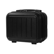 Kestrel Black Double Zippered Train Case for Beauty Essentials Carrying ...