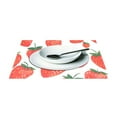 Strawberries 12×18 inch Placemats Heat Resistant Washable Foldable ...