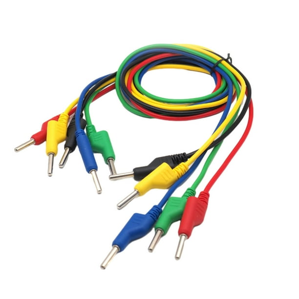 Thinsony 5x Multiple Colors Test Cable For Multimeter Banana Plug Cable ...