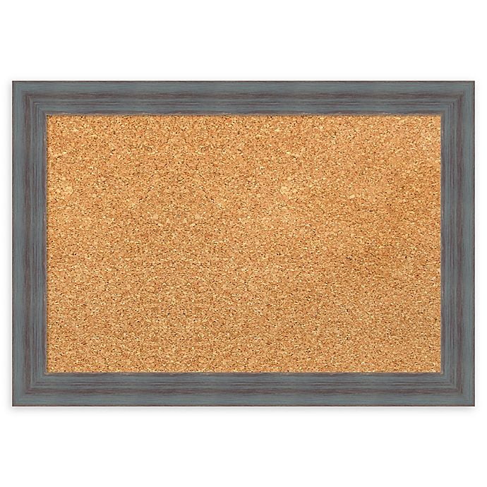 Amanti Art Small Gray Framed Cork Board Wall Decor