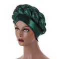 Braid Cap Shining Turban Hair Loss for Cap Snug Fit Fine Crafted Pre ...
