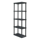 Free Shipping! IRIS USA, 5-Tier Plastic Storage Shelves, 63" H x 11" W ...