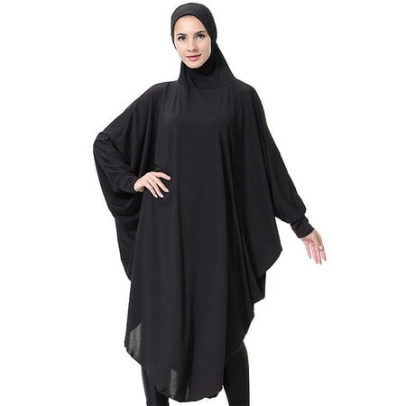 Women Islamic Hijab Scarf Cover Muslim Prayer Jilbab Overhead Dress ...