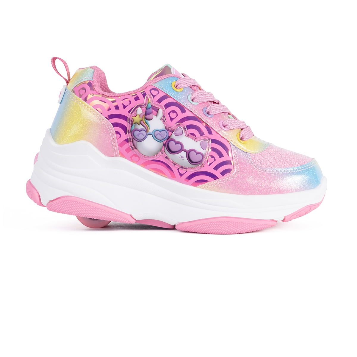 Tenis Patín Onix Unicornio Friendship Rainbow Skate Rosa Con Rueda ...