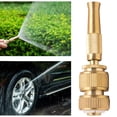 Brass High Pressure Hose Nozzle Adjustable 3 Spray Patterns Nozzle ...