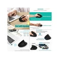 Left Handed Mouse, Wireless 2.4G USB Lefty Left Hand Ergonomic Vertical ...