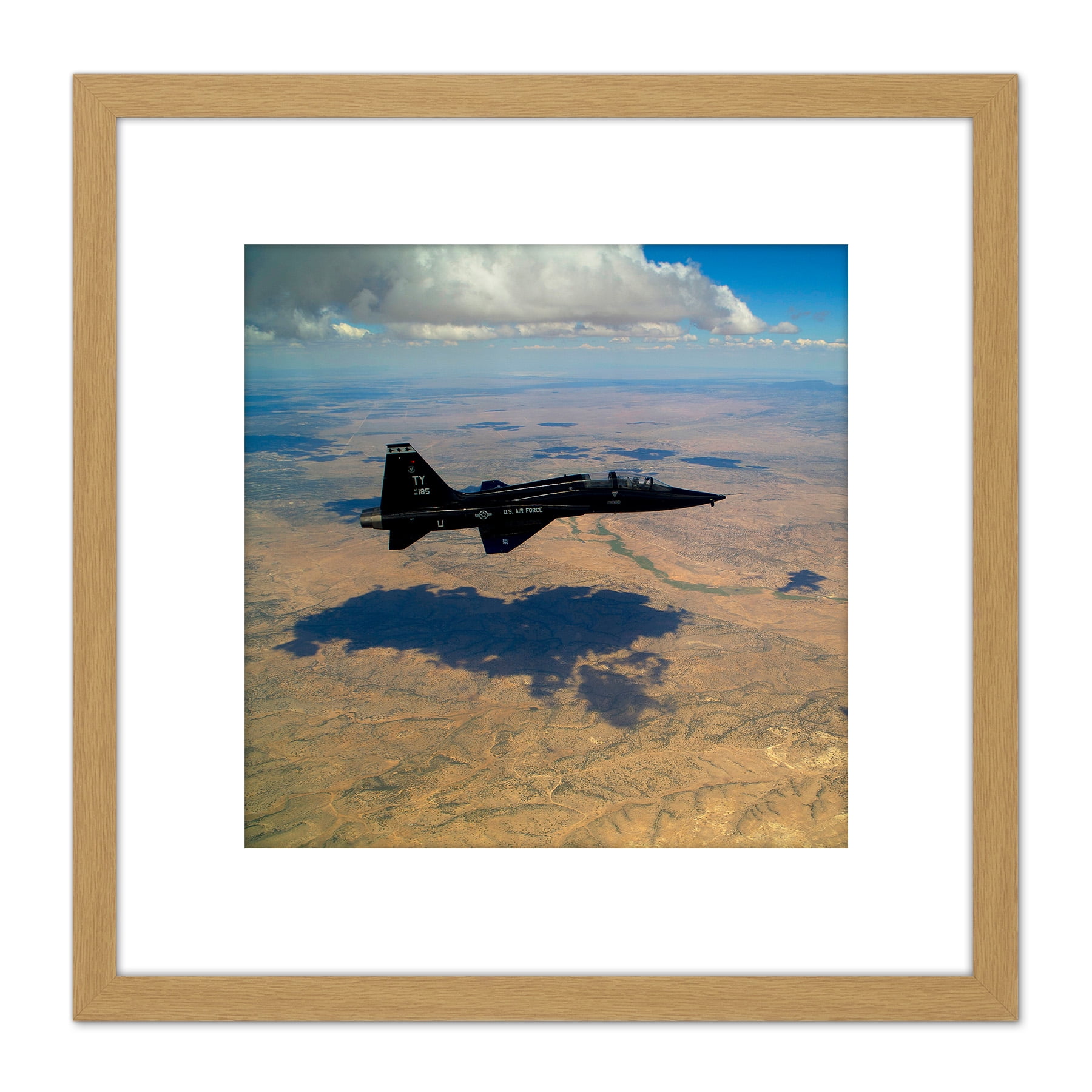 Military USA USAF T-38 Talon Aircraft Fighter Jet Photo 8X8 Inch Square ...