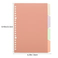 Tingshir 12 Sets of Office Binder Book Dividers Detachable Binder Tabs ...