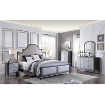 Classic Tan & Tobacco Queen 6pcs Bedroom Set by Acme House Marchese ...
