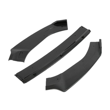 Front Splitter, High Strength ABS 3 Sections Front Bumper Lip Improve ...
