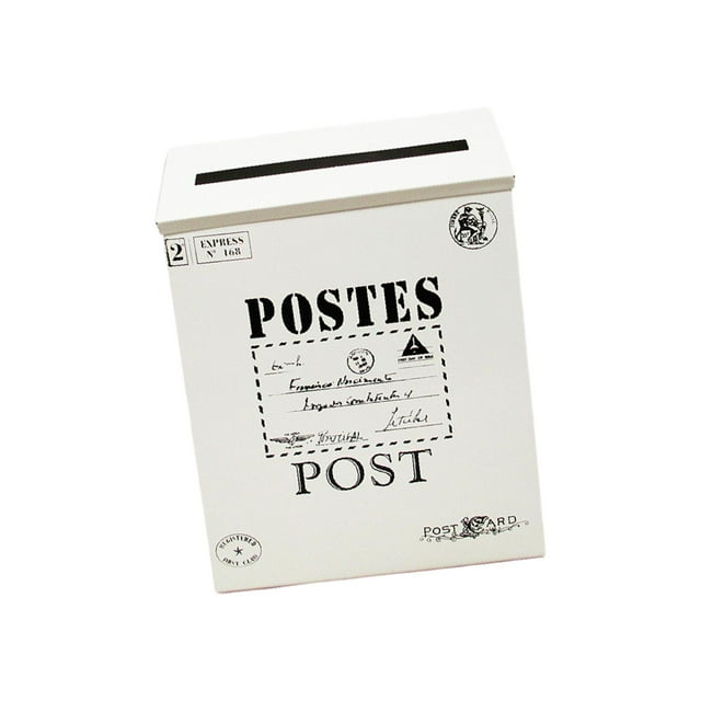 simhoa Newspaper Holder Box Letterbox Decorative Drop Box for Gate Home ...