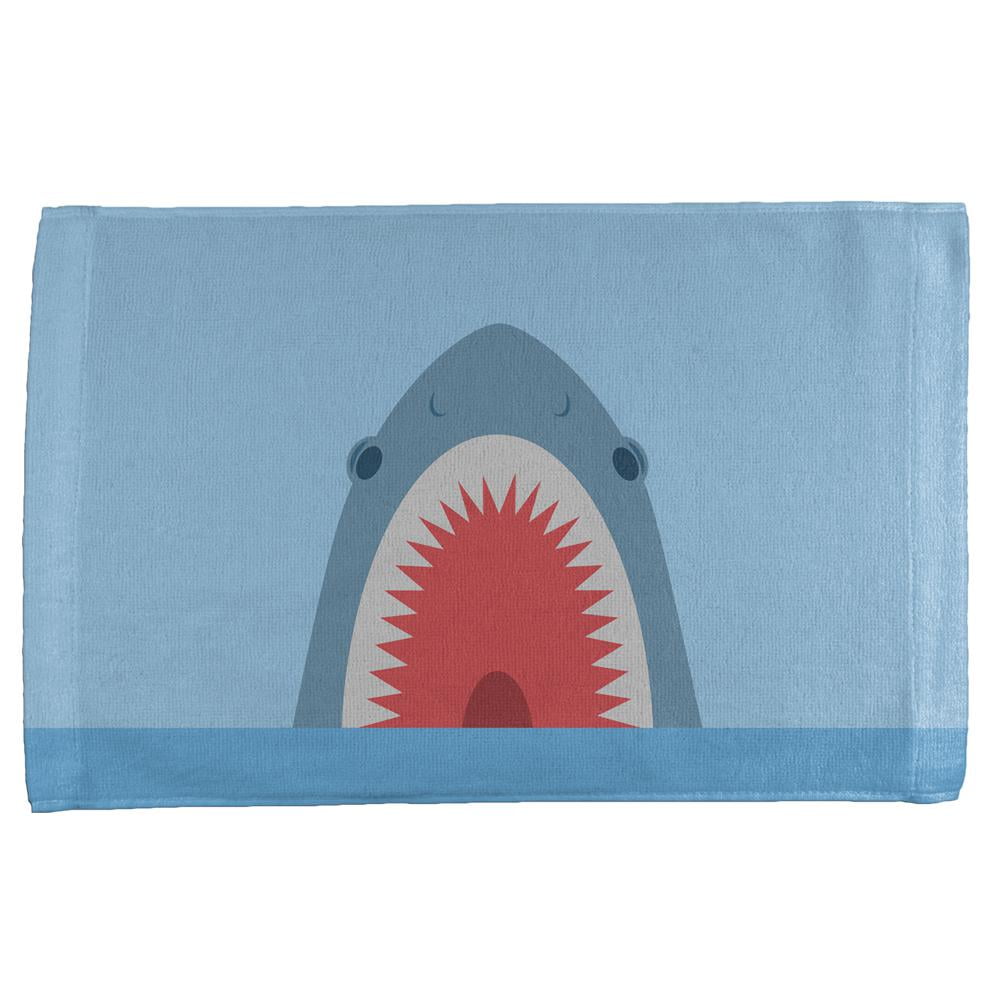 Cute Fun Shark Attack All Over Hand Towel - Walmart.com