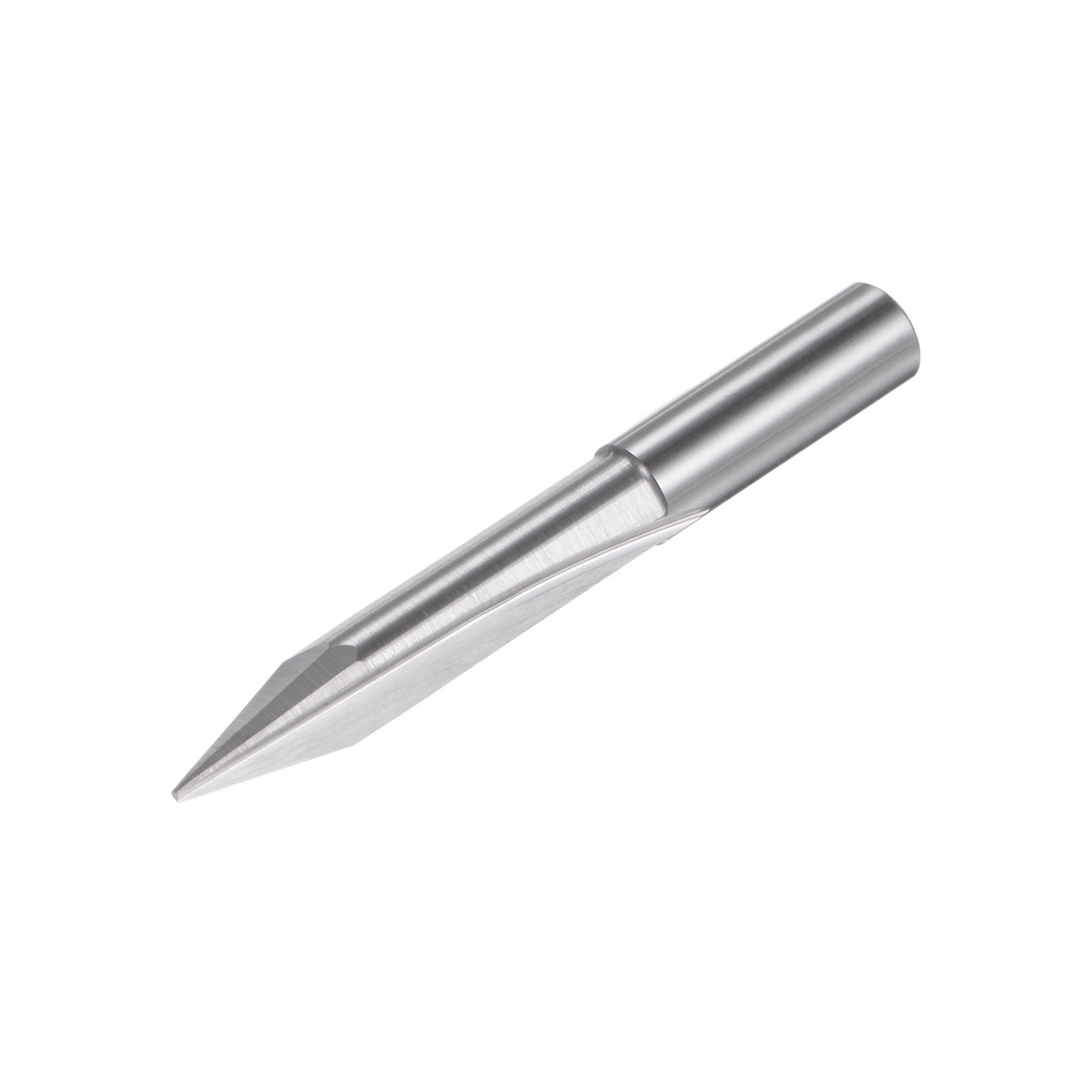 Uxcell 0.8mm Tip 30 Degree 50mm Length Carbide 2 Flutes Tapered Wood ...