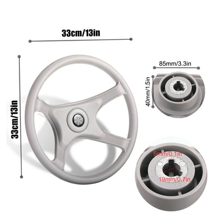 Boat Steering Wheel Universal ABS Plastic Boat Steering Helm Speed Boat ...