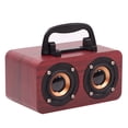 Wood BT Loudspeaker Box Portable Wireless Sound Box Rechargeable Mini ...