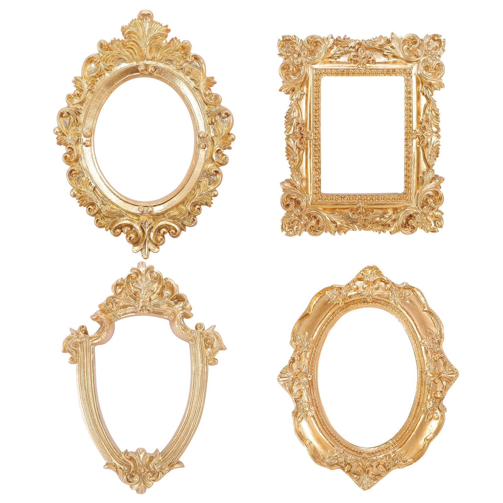 NUOLUX Frame Picture Frames Photo Vintage Gold Decorative Wall Set Mini ...
