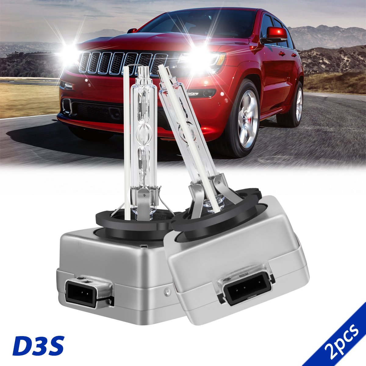 Obndvu for Jeep Cherokee 2014 2015 2016 2017 HID Headlight Xenon Bulbs ...